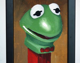 Kermit painting | Etsy