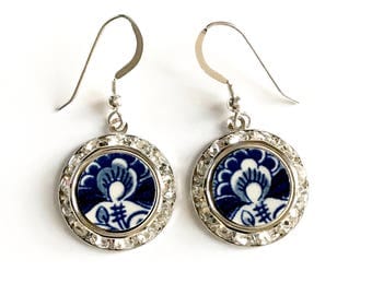 Delft earrings | Etsy