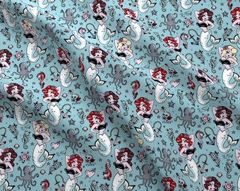 Mermaid fabric | Etsy