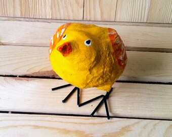 Paper mache chickens | Etsy