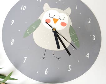 Kids Wall Clock Children Room Decor Life Under the Sea WALL