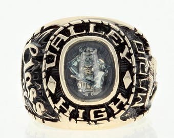 Gold class ring | Etsy