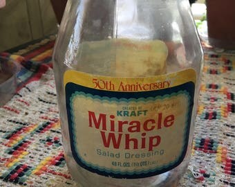 Miracle whip jar | Etsy
