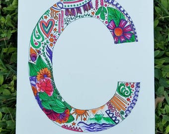 Hand drawn letters | Etsy