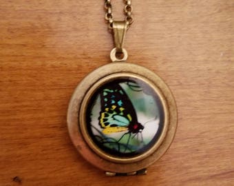 Butterfly locket | Etsy