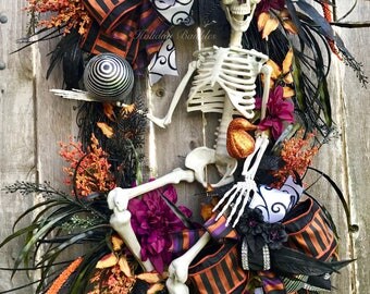 Skeleton wreath | Etsy