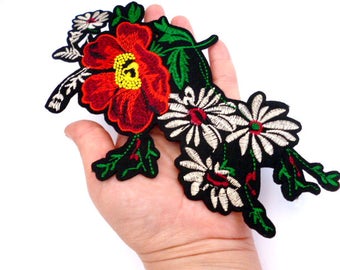 Large embroidered patch | Etsy