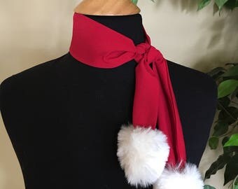 Santa scarf | Etsy