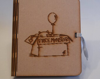 Laser cut notebook | Etsy