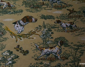 Hunting dog fabric | Etsy