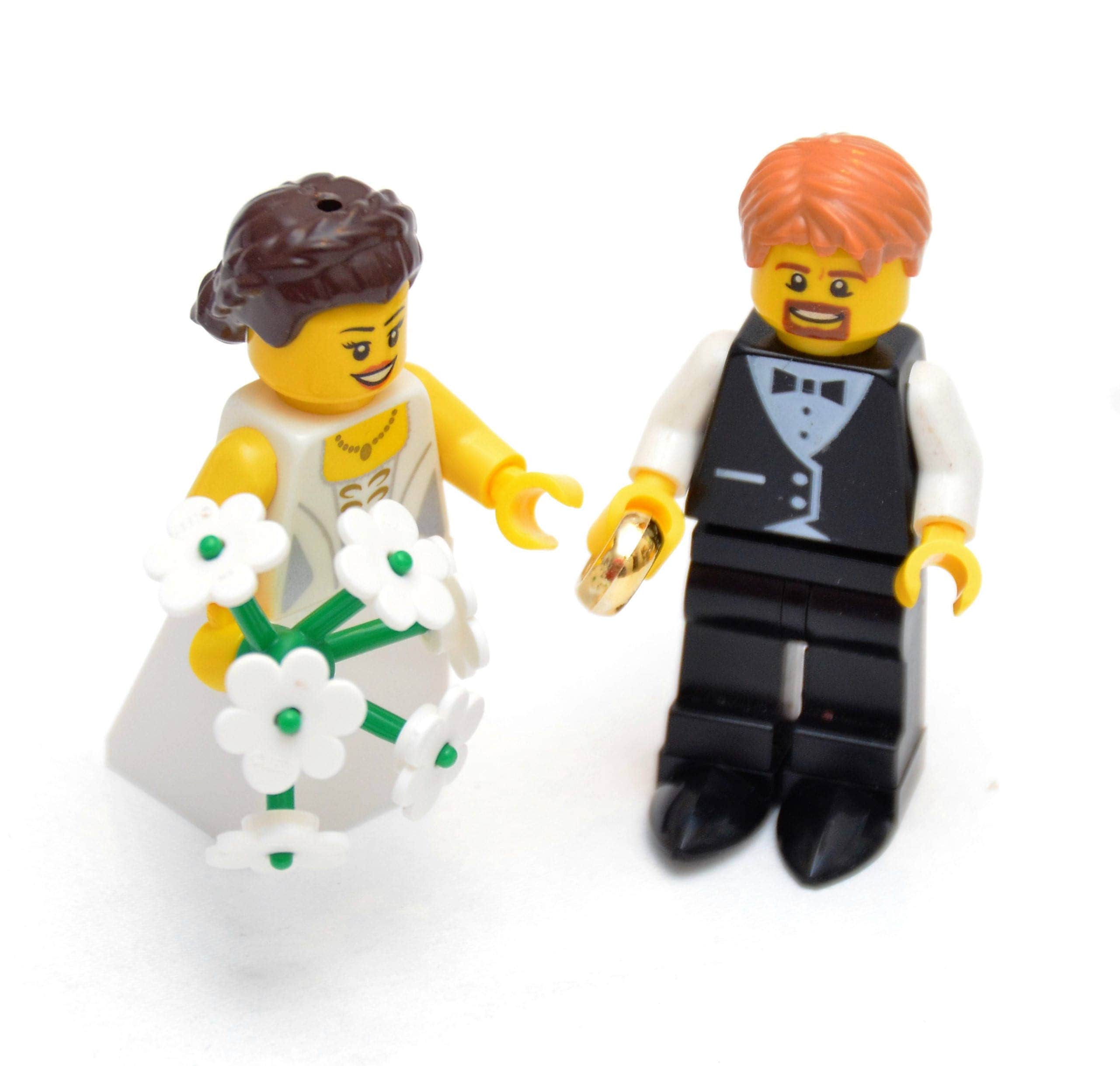 Custom Lego Minifigure Bridal Couple Wedding Lego Bride
