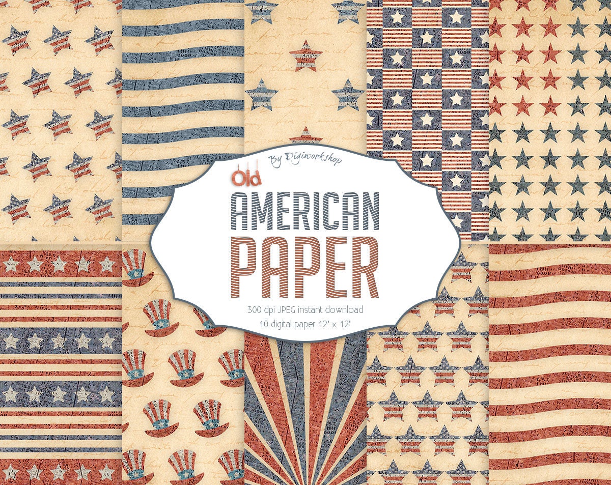 American Digital Paper: Old American Paper