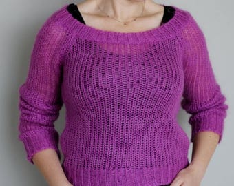 Light purple sweater | Etsy