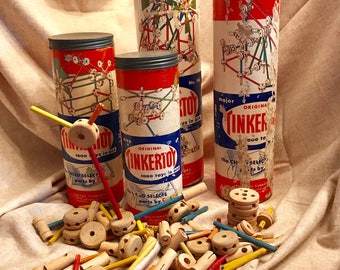 Vintage tinker toys | Etsy