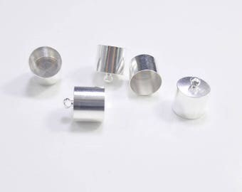 Small End Caps 100pcs Gold Plated brass End Cap Clasp Clips