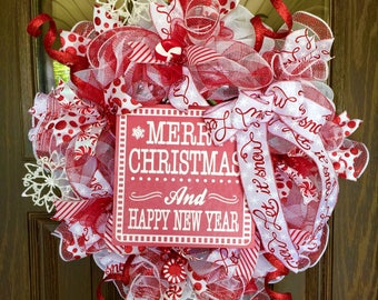 New years wreath | Etsy