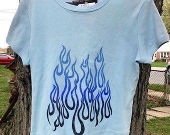 Flame shirt | Etsy