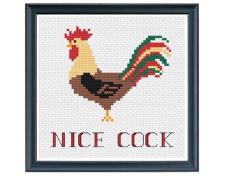 Rude cross stitch | Etsy