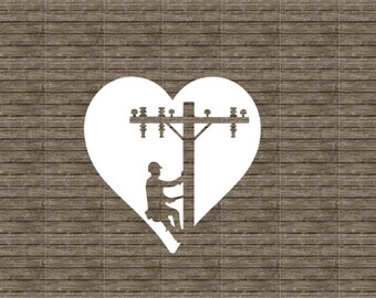 Lineman decal | Etsy