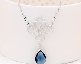 Blue bridal jewelry | Etsy