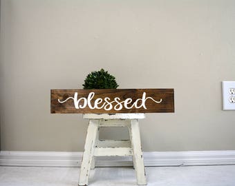 Blessed sign | Etsy