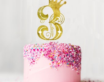 Crown with number 3 | Etsy