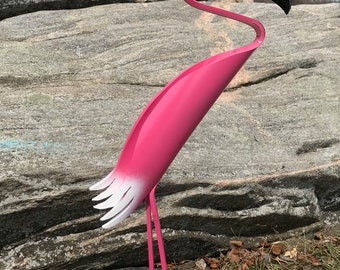 Flamingo yard art | Etsy