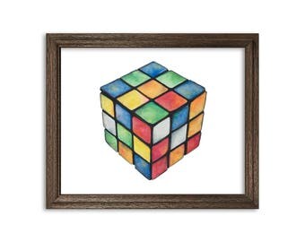 Rubiks cube art | Etsy