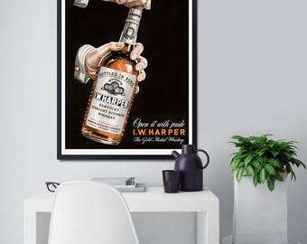 Whiskey poster | Etsy