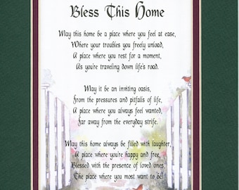 Home poem | Etsy