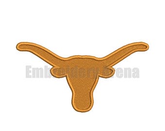Longhorn embroidery | Etsy