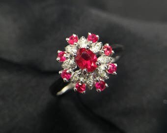 Unique ruby ring | Etsy