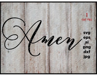 Amen svg | Etsy