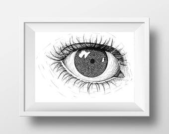 Eye iris print | Etsy