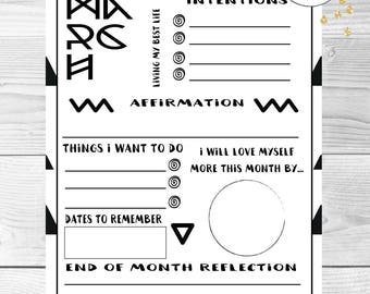 Goals worksheet | Etsy