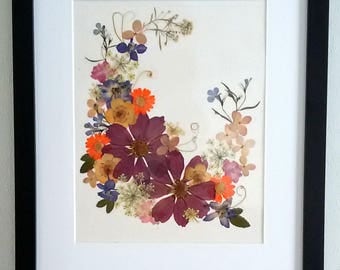 Pressed flower art | Etsy