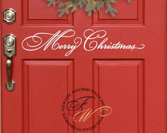 Christmas wall decal | Etsy