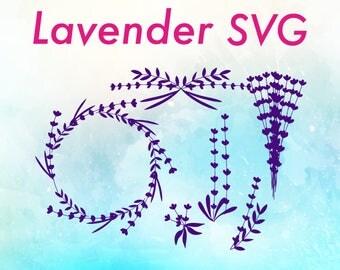 Vector lavender | Etsy