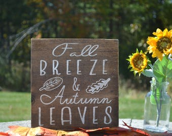 Fall wood sign | Etsy