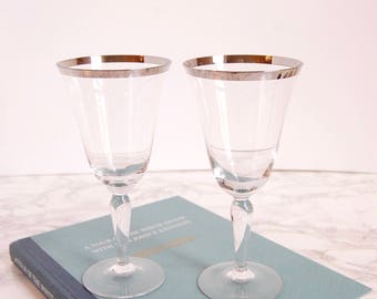 Silver rim glasses | Etsy