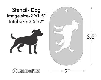 Dog stencil | Etsy