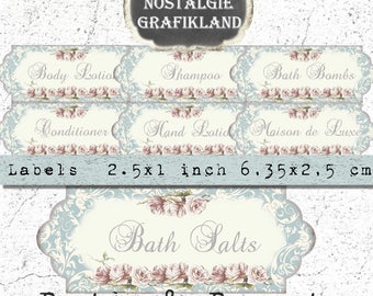 Bath salt labels | Etsy