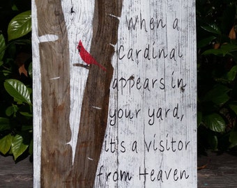 When a cardinal appears in your yard it's a visitor from