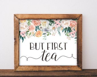 Tea wall art | Etsy