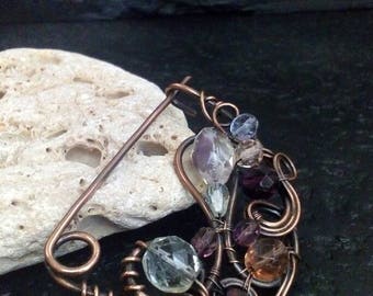 Copper safety pins | Etsy