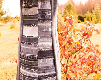 Recycled denim dress | Etsy
