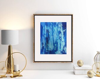 Blue painting | Etsy
