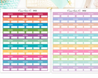 Planner Stickers Work Schedule Stickers