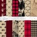 Rustic lumberjack buffalo plaid 12 wild woodland digital