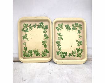 Floral metal tray | Etsy